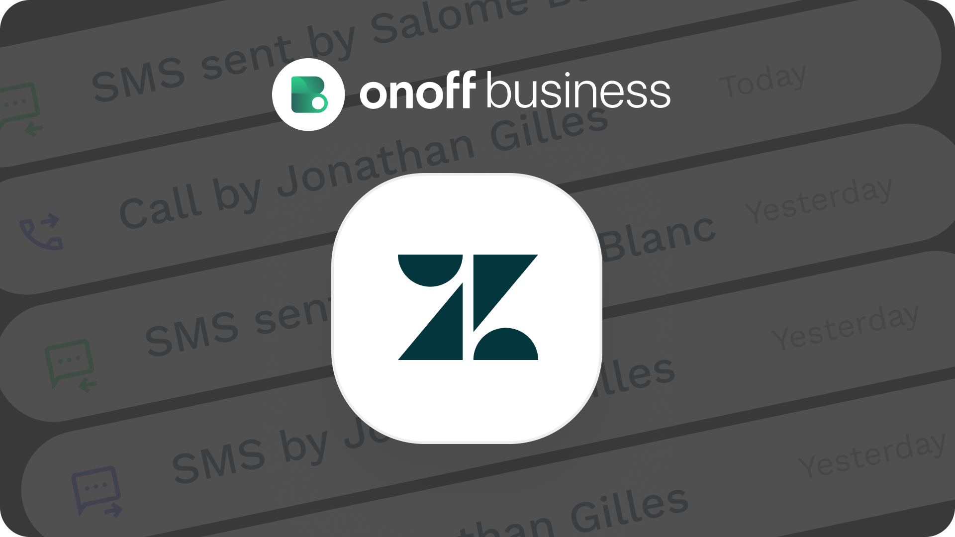 Integration Zendesk Support et Onoff Business